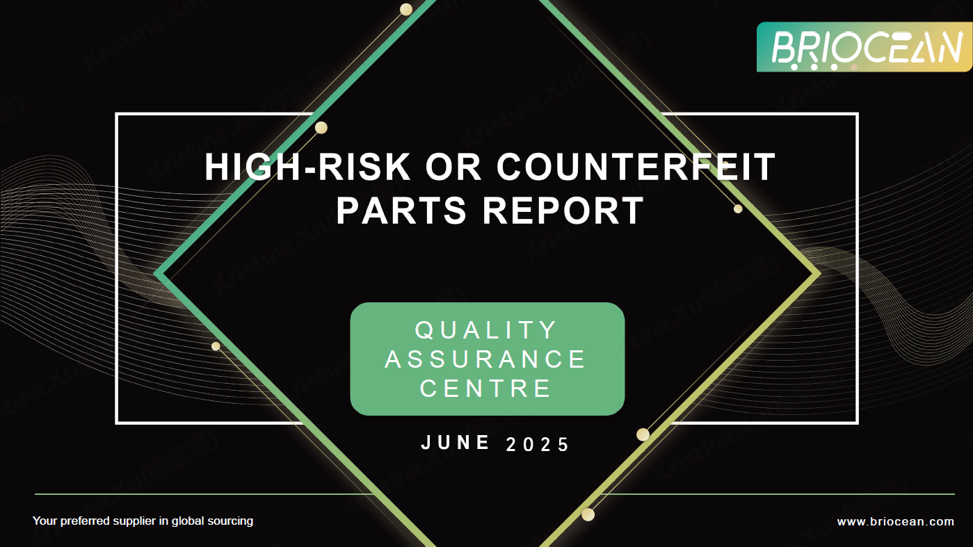 September 2025: High-risk or Counterfeit Parts Report - BRIOCEAN